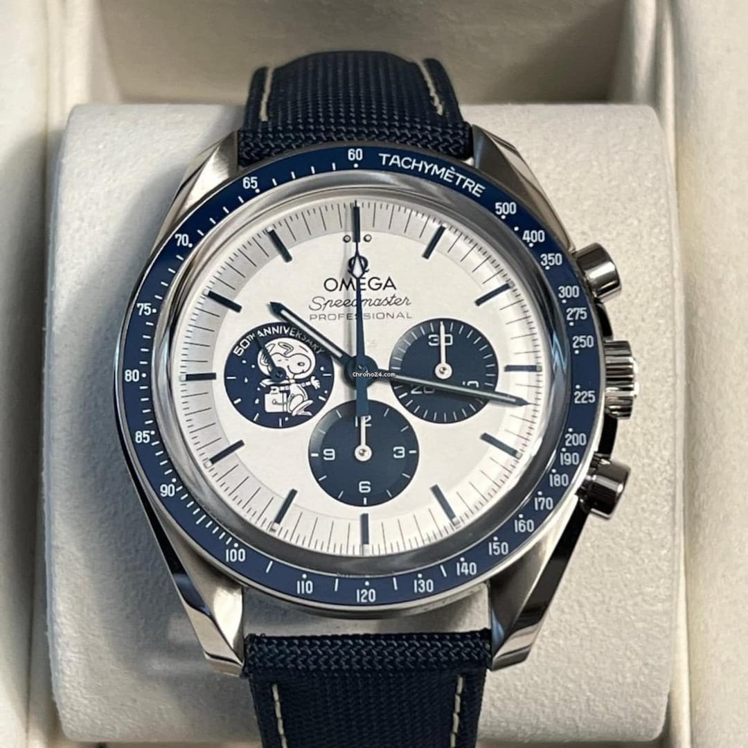 Omega Speedmaster NUOVO 50 anniversario del Silver Snoopy Award ...