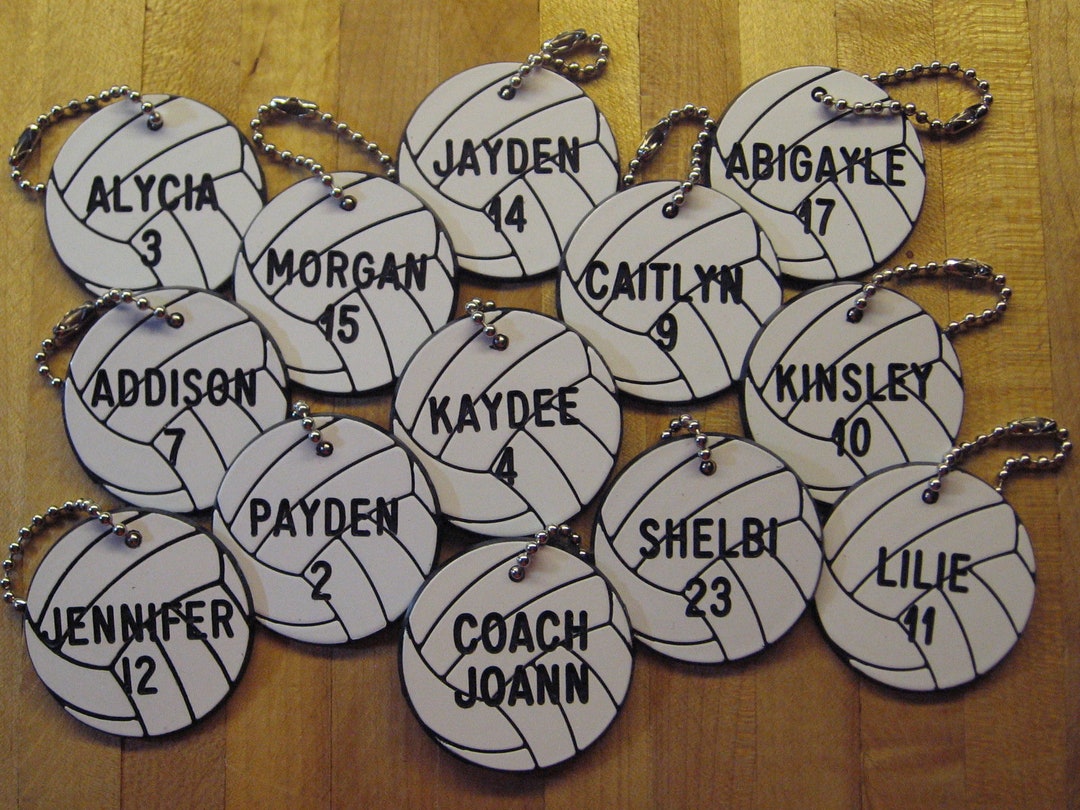 Personalized Volleyball Bag Tags, Custom Volleyball Gifts, Motivation ...