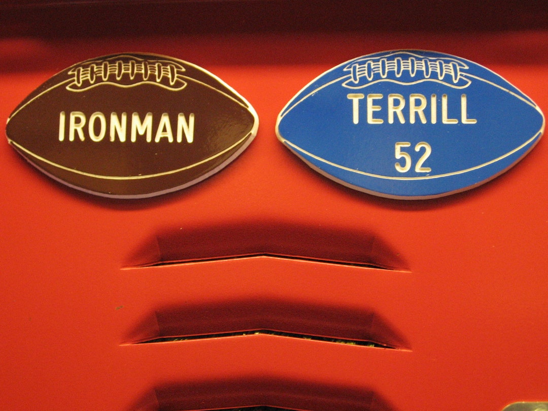 Personalized Football Gifts, Football Locker Tag, Locker Name Tag - Etsy