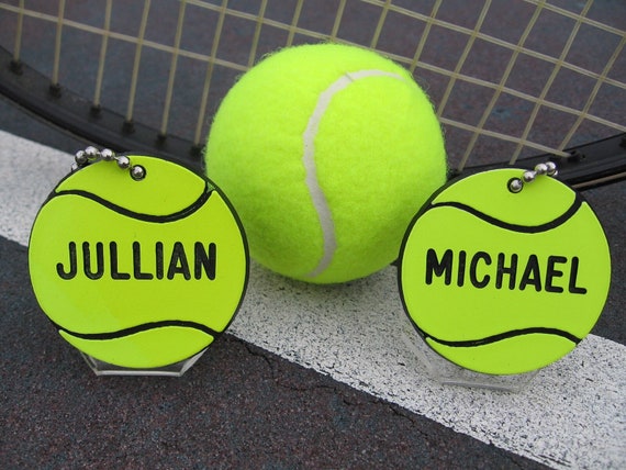 Tennis Gifts Personalized Tennis Gifts Tennis Bag Tags - Etsy