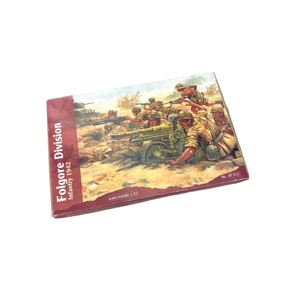 Waterloo 1815 Folgore Division Infantry 1942 AP012 New Sealed Box 1/32 ...