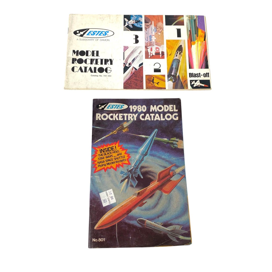 Vintage Estes Model Rocket Catalogs 1972 721 and 1980 801 - Etsy