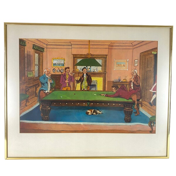 Billiards Watercolor - Etsy