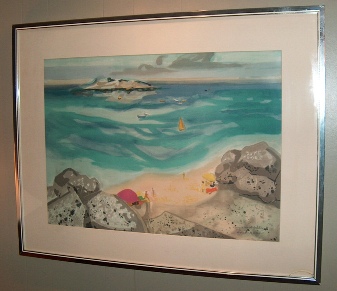 P7449: Vintage George LAMBERT Print 7 of 10 Hand Pencil Signed Numbered ...