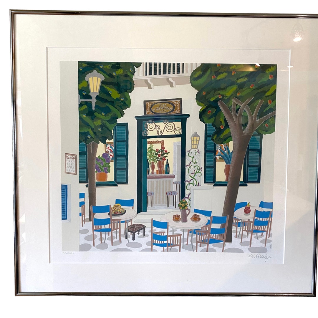 Thomas Mcknight Pencil Signed Numbered Vengera 1986 AP 40/40 Framed Serigraph - Etsy