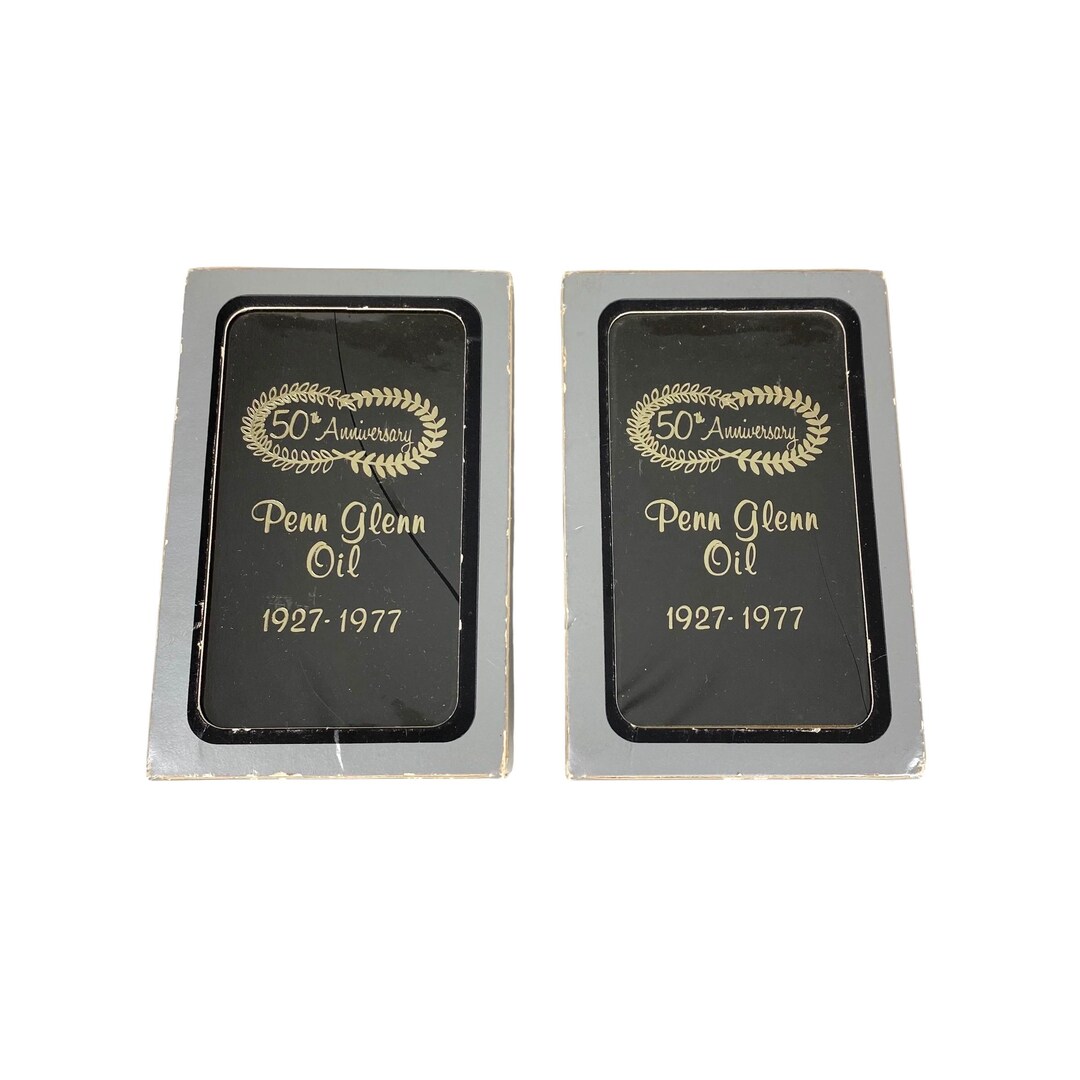 Penn Glenn Oil 50th Anniversary 1927 - 1977 Sealed Playing Cards 2 ...