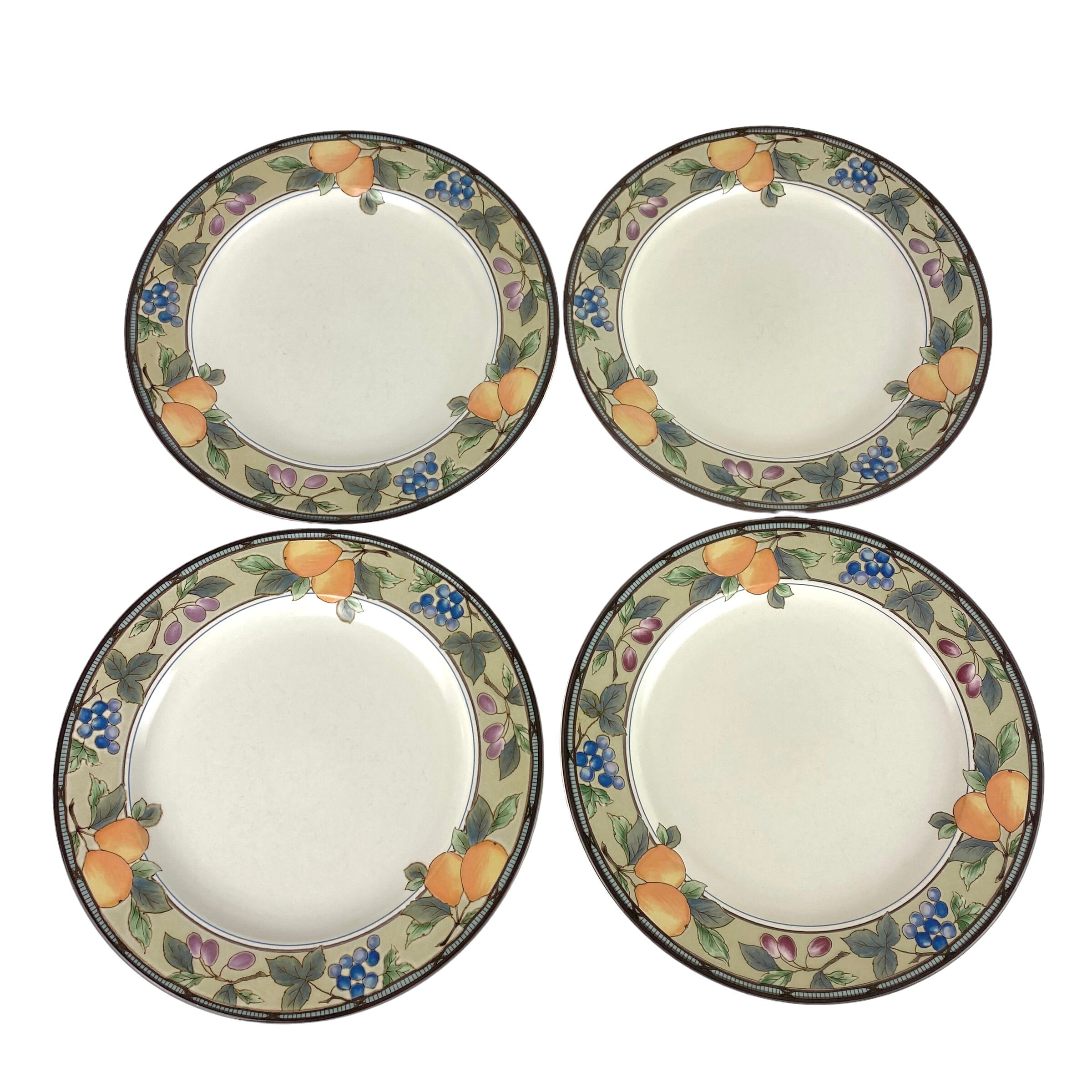 Mikasa Intaglio Garden Harvest 11 Dinner Plates CAC29 Set of 4 - Etsy