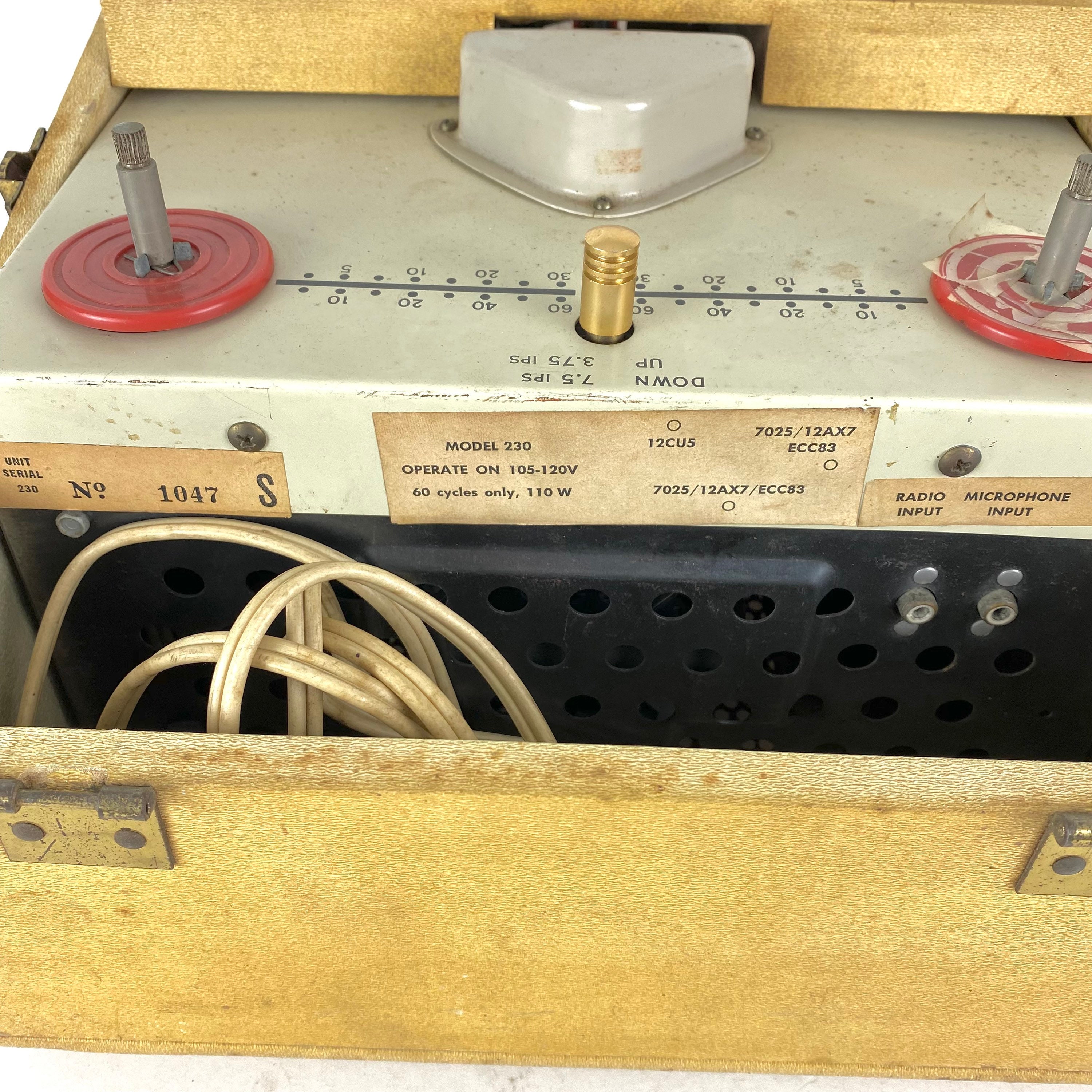 Symphonic Model 230 Reel to Reel Tape Recorder Player for Parts Vintage ...