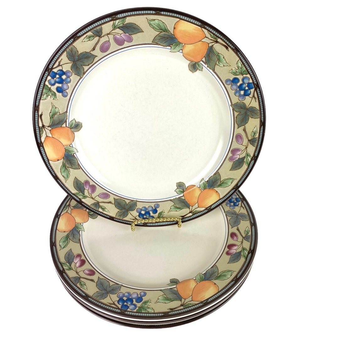 Mikasa Intaglio Garden Harvest 11 Dinner Plates CAC29 Set of 4 - Etsy