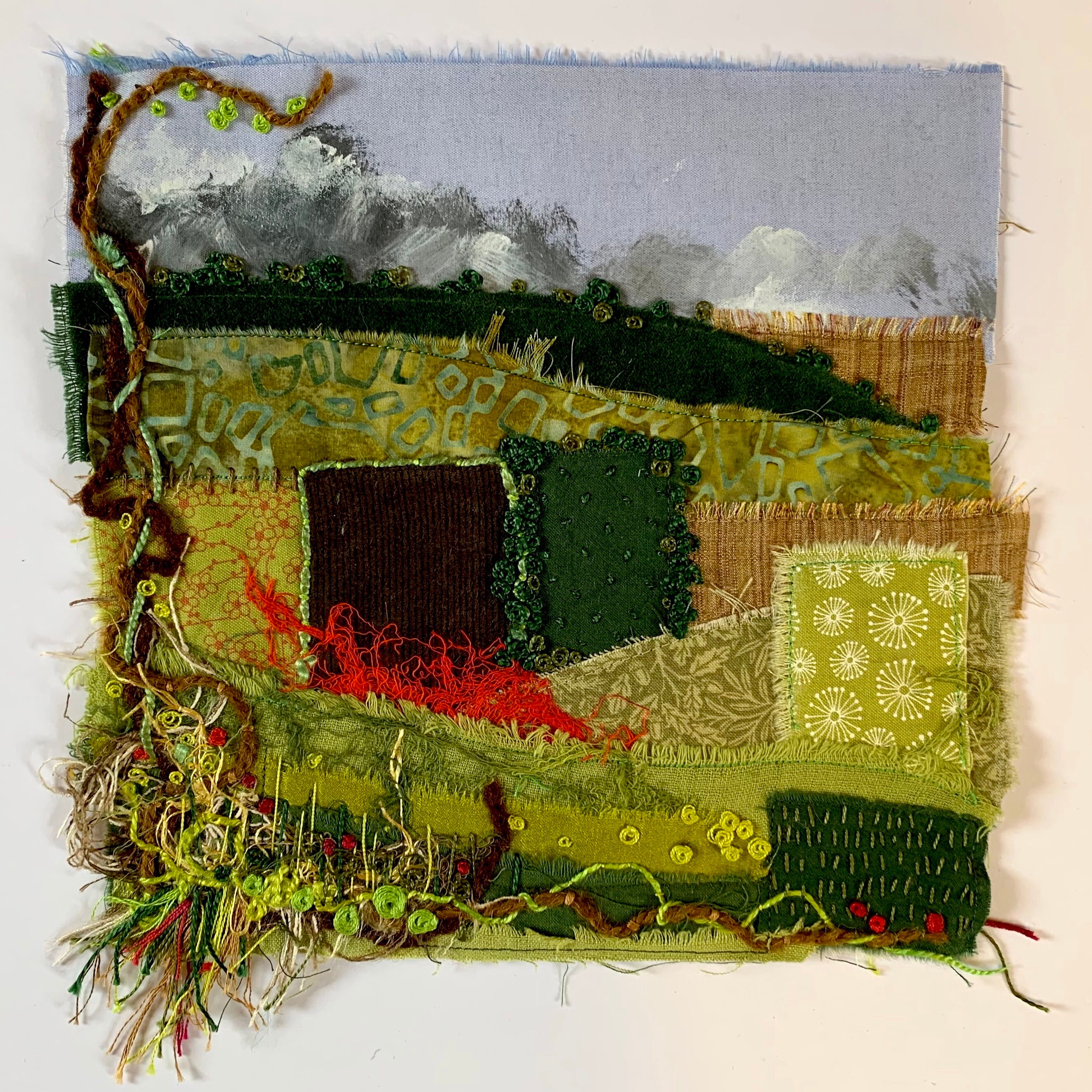 Set of Four Textile Art Greetings Cards - Etsy UK