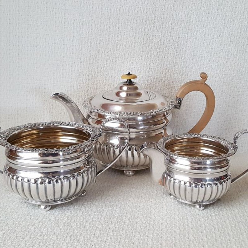 Silver Plate Tea Set - Etsy
