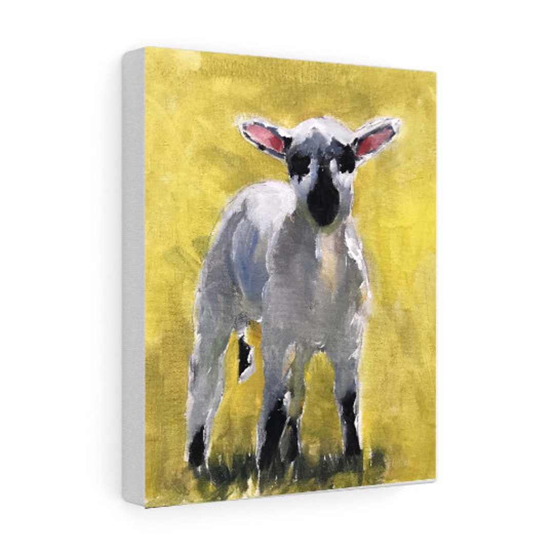 Lamb Painting, Lamb Poster, Sheep Wall Art ,canvas Print ,fine Art ...