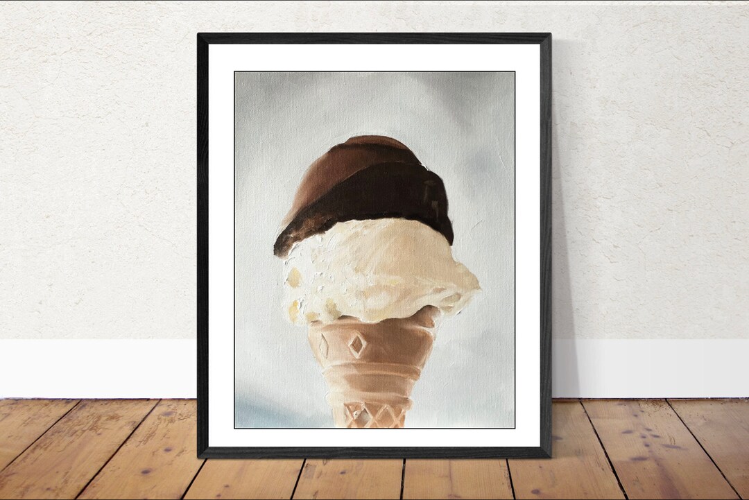 Ice Cream Still Life: Fine Art Print on Canvas or Paper - Etsy