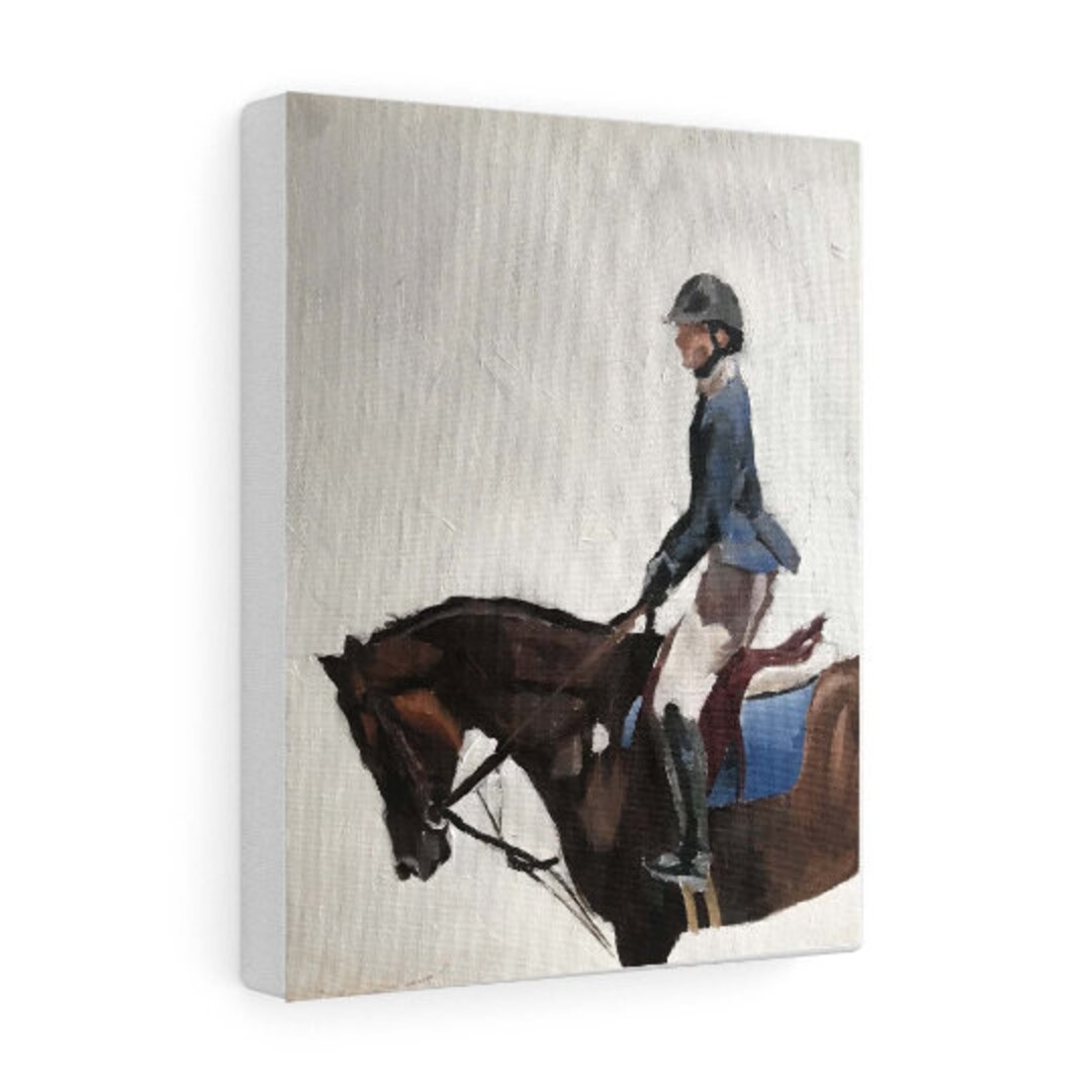 Horse Riding Painting, Horse Poster, Horse Wall Art, Canvas Print ...