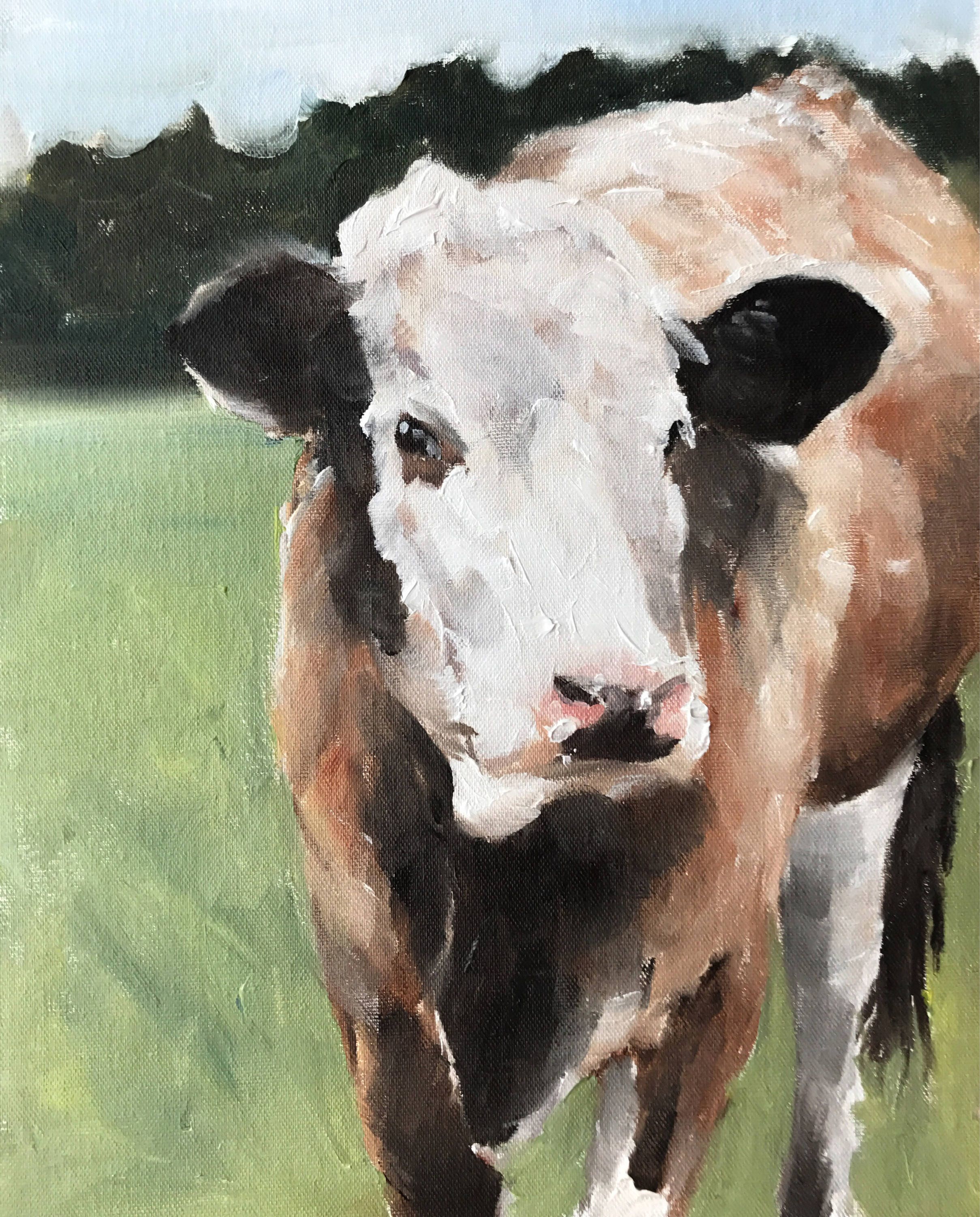 Cow Painting Cow art Cow Print Fine Art from original | Etsy