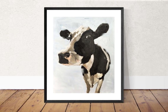 Cow Painting Cow art Cow Print Fine Art from original | Etsy