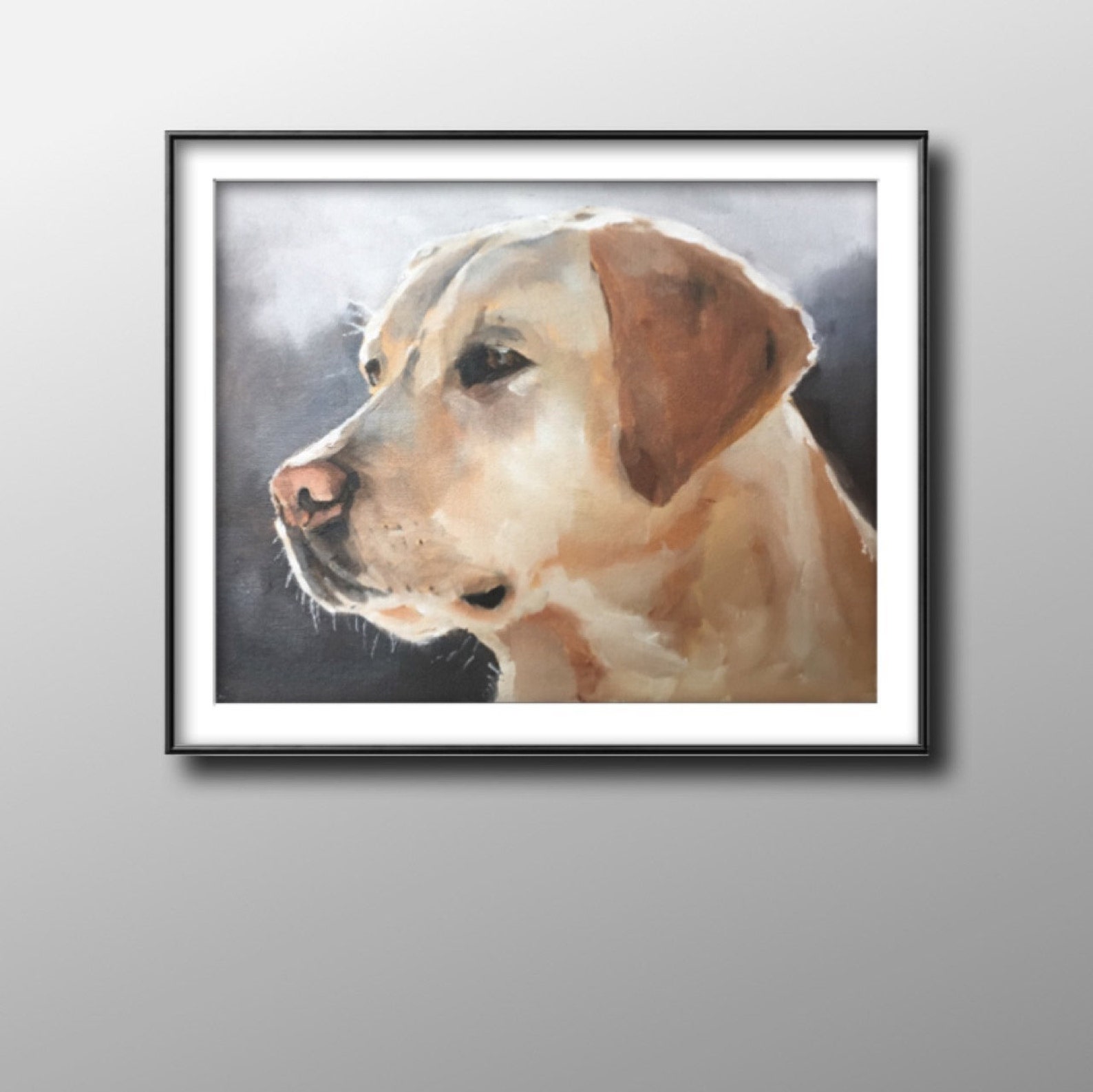 Golden Labrador Painting Prints Canvas Posters Originals - Etsy UK