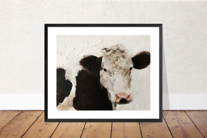 Cow Painting ,cow Art, Cow Print ,fine Art - From Original Oil Painting ...
