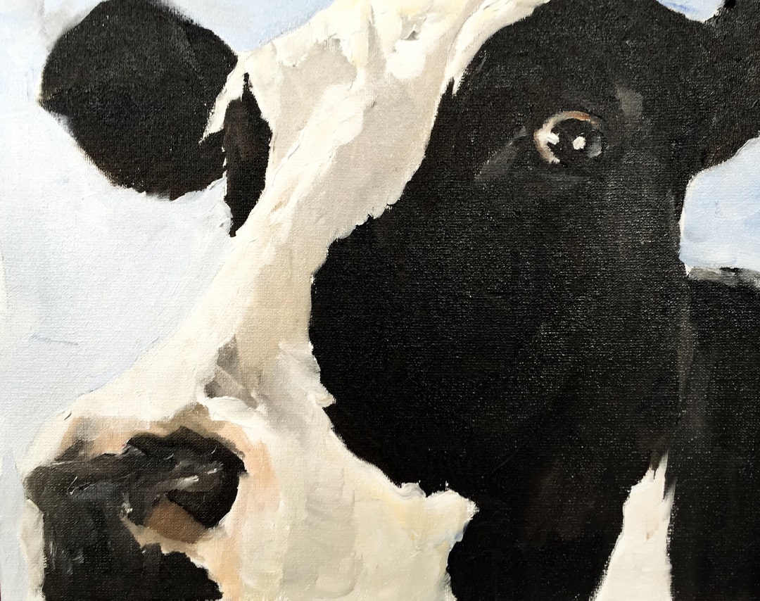 Cow Print: Fine Art Painting by James Coates - Etsy
