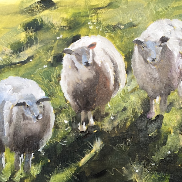 Sheep Painting - Etsy