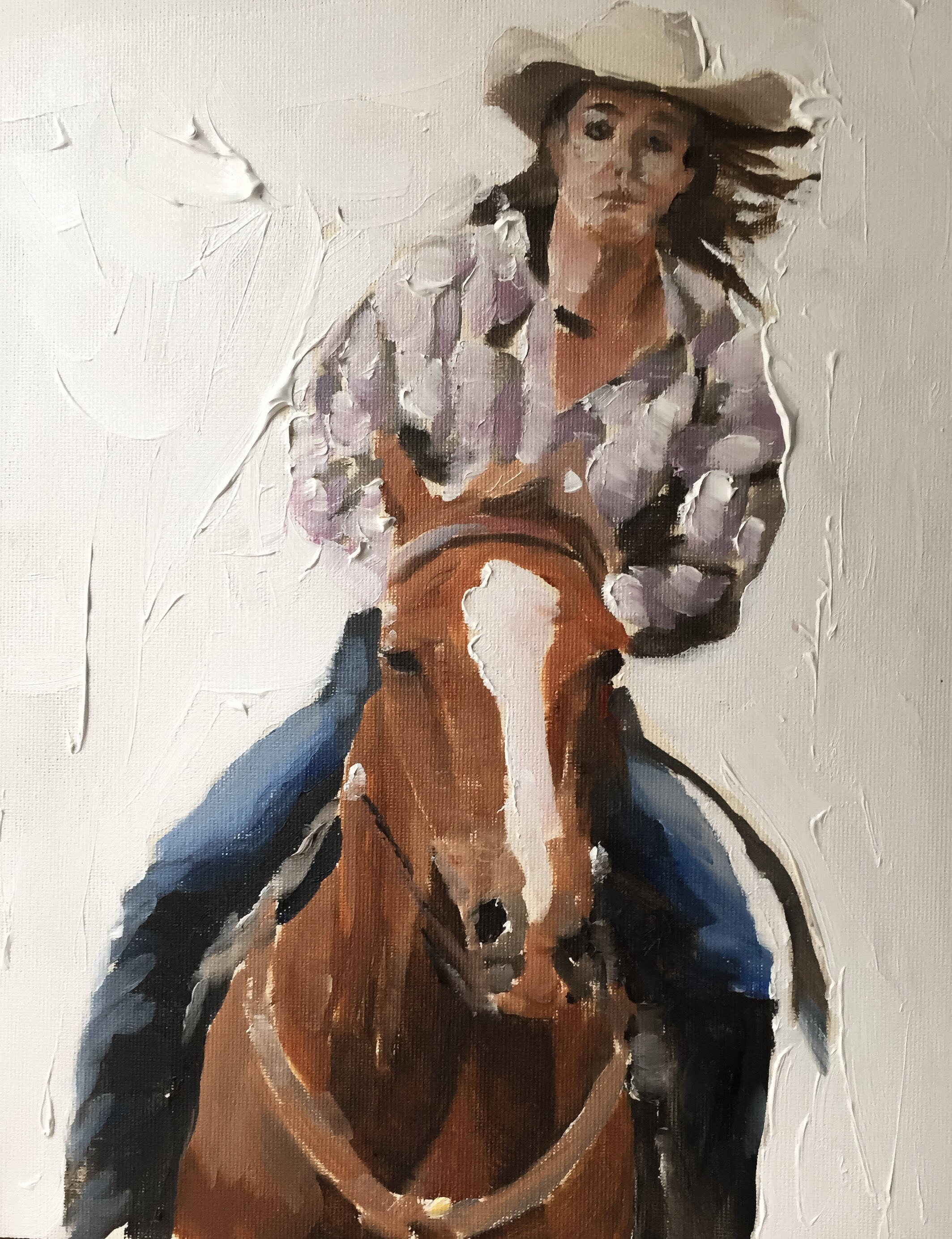 Woman Horse Riding Painting, Prints, Canvas, Posters, Originals ...