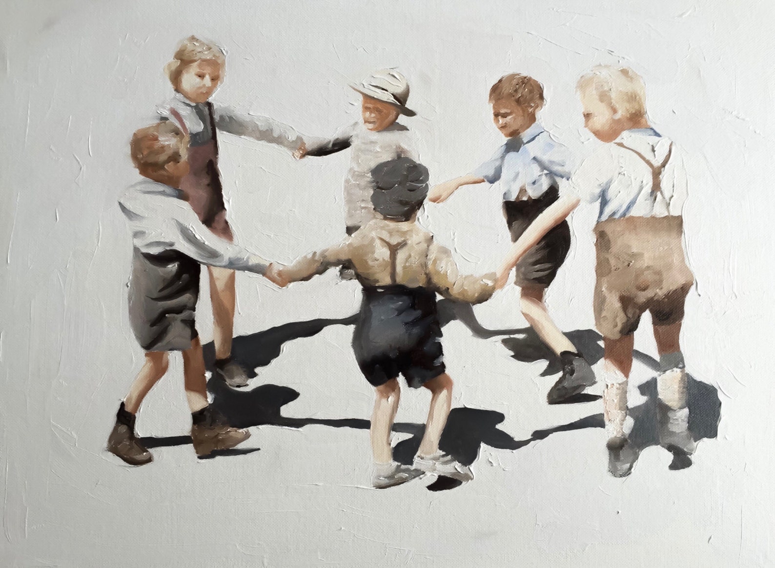 Children Playing Painting Poster Wall Art Canvas Print - Etsy