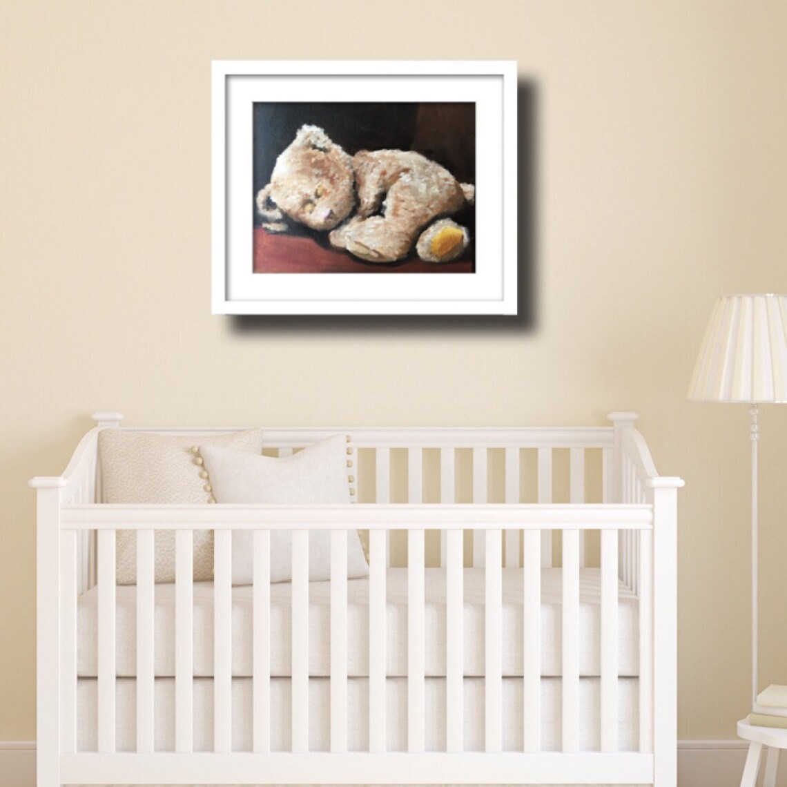 Teddy Bear Painting Poster Wall Art Canvas Print - Etsy