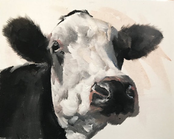 Cow Painting PRINT Cow Art Cow Print fine Art from - Etsy