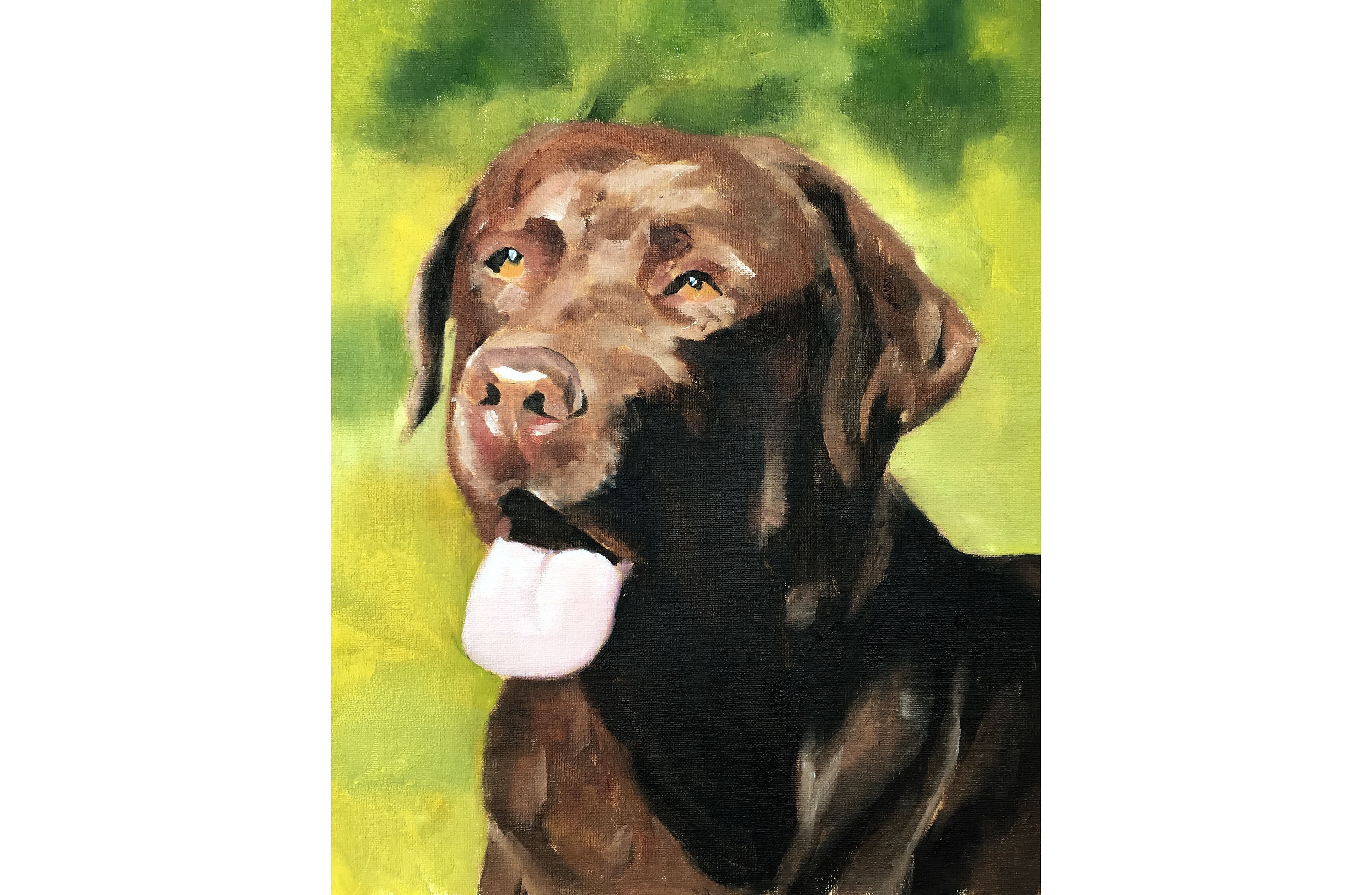 Chocolate Lab Painting
