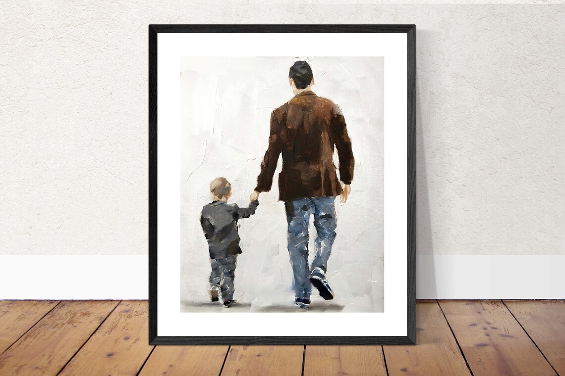 After and Son Painting wall Art Canvas Print Fine Art - Etsy
