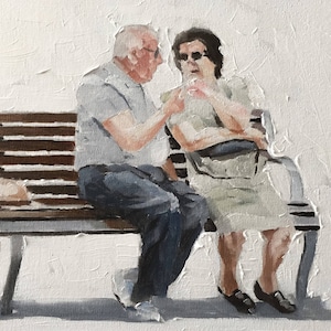 Couple Painting, Love Poster, Wall Art, Canvas Print, Fine Art - From ...