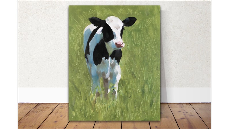 Cow Painting, Cow Art, Cow Print , Fine Art - From Original Oil ...
