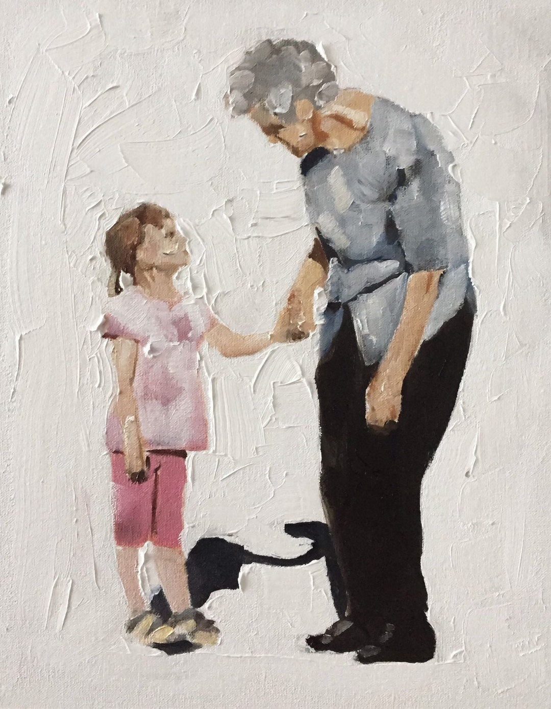 Grandad Painting, Grandpa Wall Art, Canvas Print, Fine Art From ...