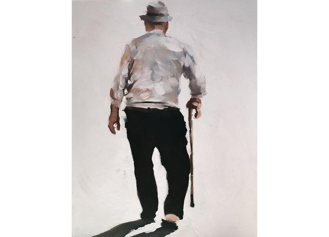 Old Man Painting, Poster, Wall Art, Canvas Print - Fine Art - From ...