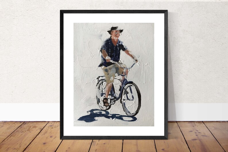 Man in Hat Painting Prints Posters Commissions Originals - Etsy UK