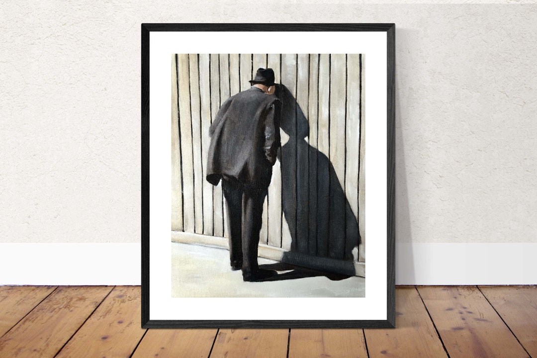 Shadow Man Painting, Shadow Man Poster, Shadow Man Wall Art, Shadow Man ...