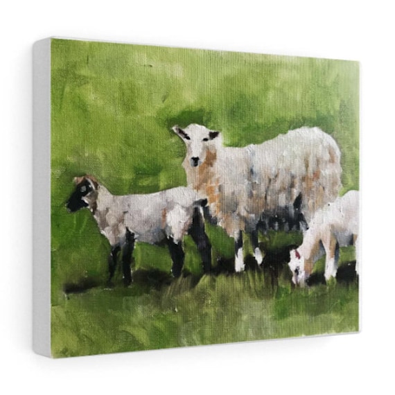 Sheep Painting Sheep Art Sheep Print fine Art from - Etsy