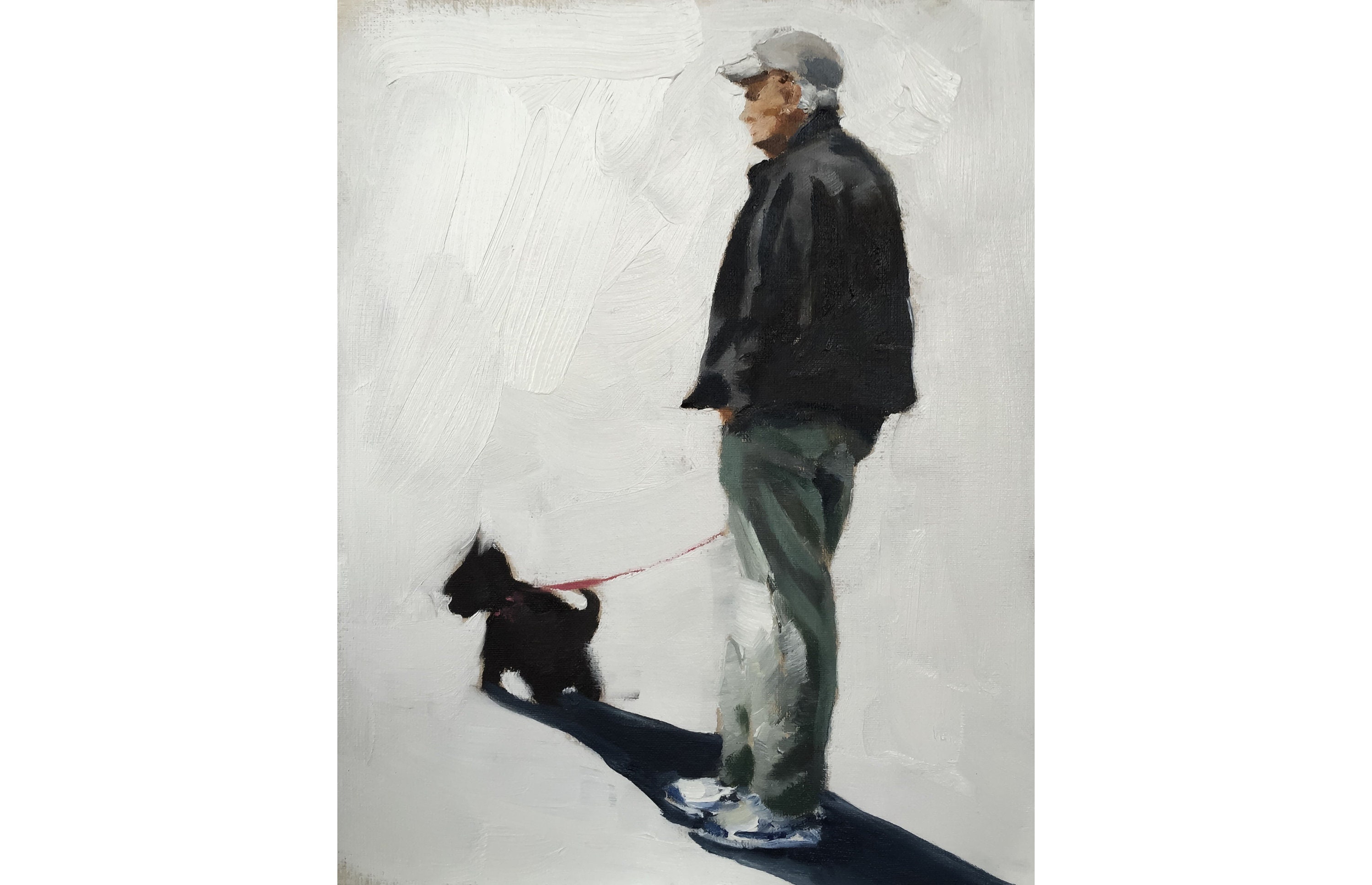 Man and Dog Painting dog Art dog Print fine Art From - Etsy UK