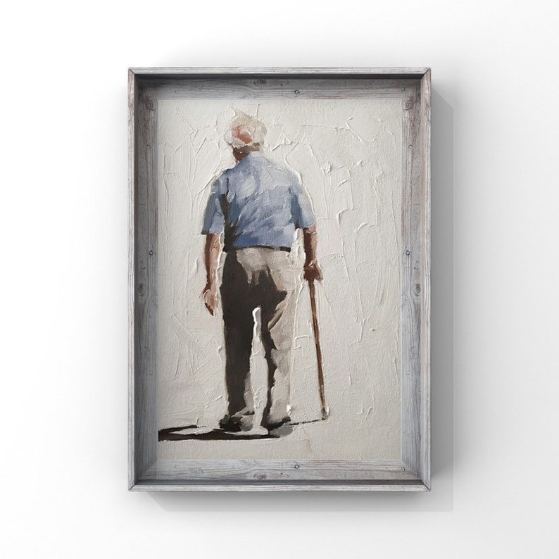 Man and His Cain Painting Prints Canvas Posters Originals - Etsy UK