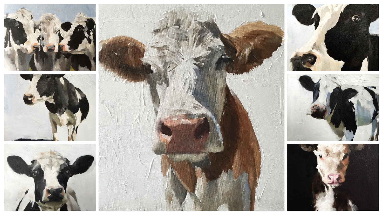 Cows Painting Cow Art Cow Print Fine Art From Original | Etsy