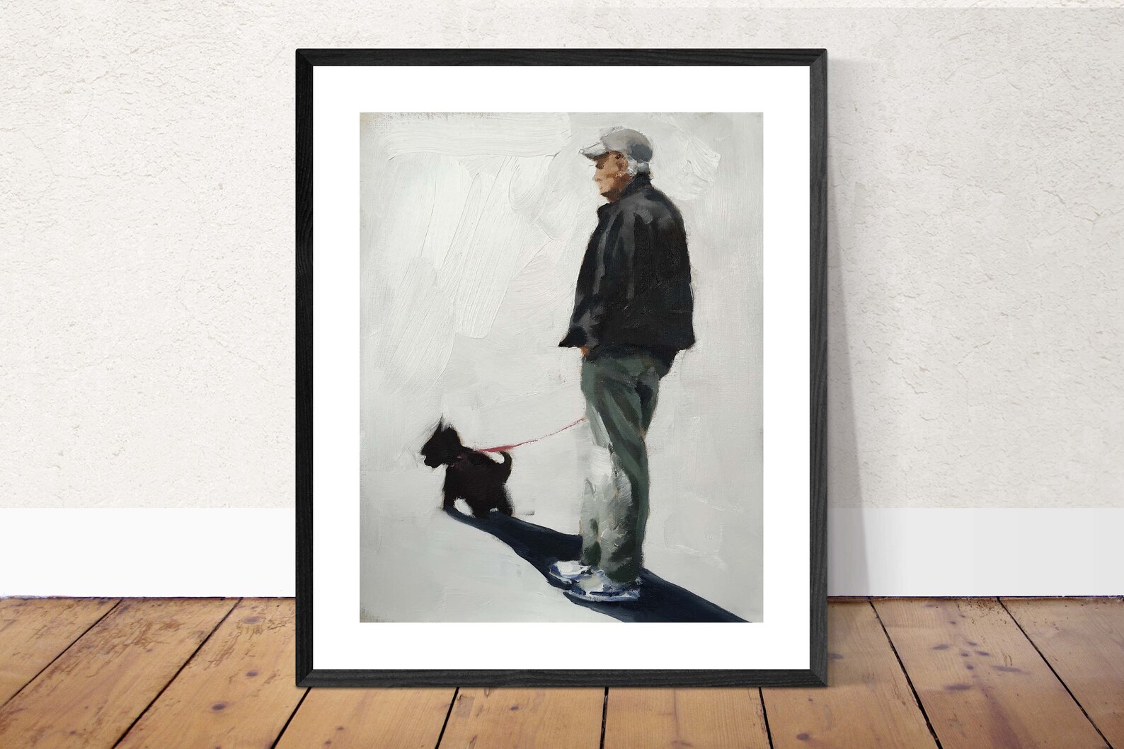 Man and Dog Painting dog Art dog Print fine Art From - Etsy UK