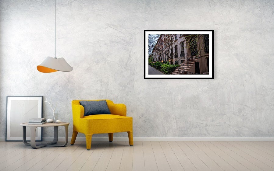Brownstone Art Brownstone Print Housewarming Gift Apartment - Etsy