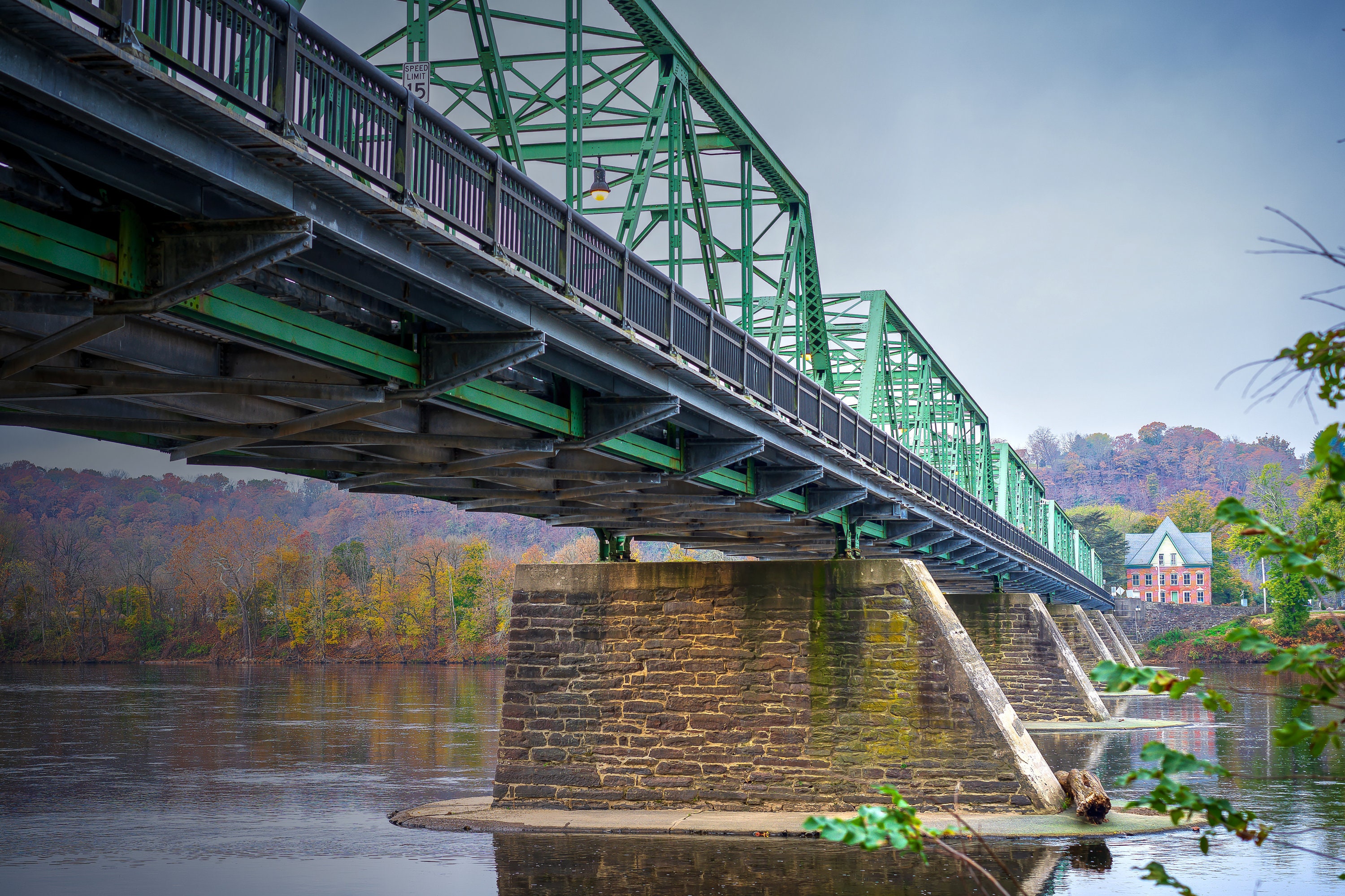 Frenchtown Bridge Landscape Photograph, Pennsylvania Wall Art, New ...