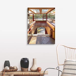 Fallingwater Print: Frank Lloyd Wright Architecture Art - Etsy
