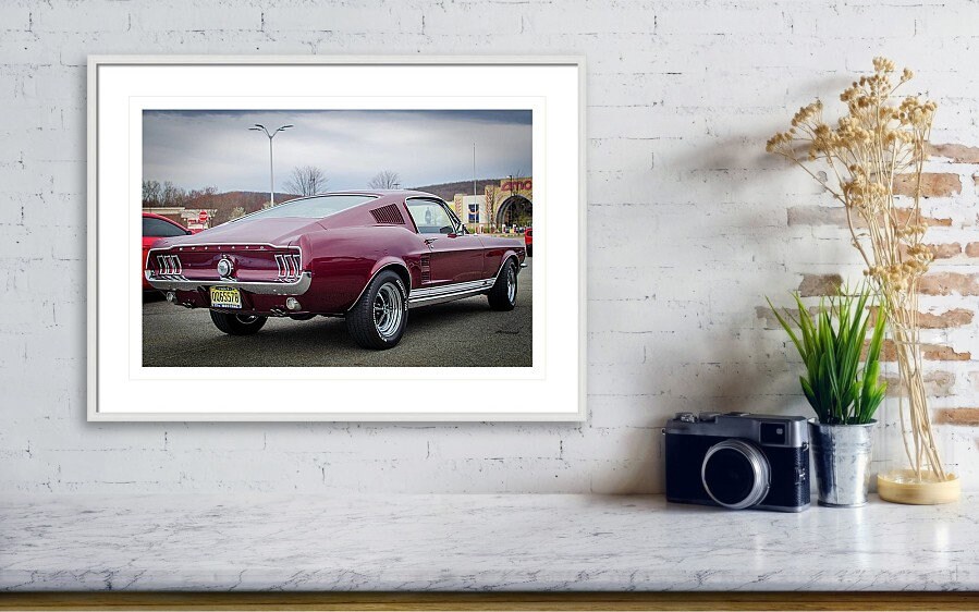 Ford Mustang Wall Art, Mustang Gift, Ford Mustang Decor, Gifts for Him ...