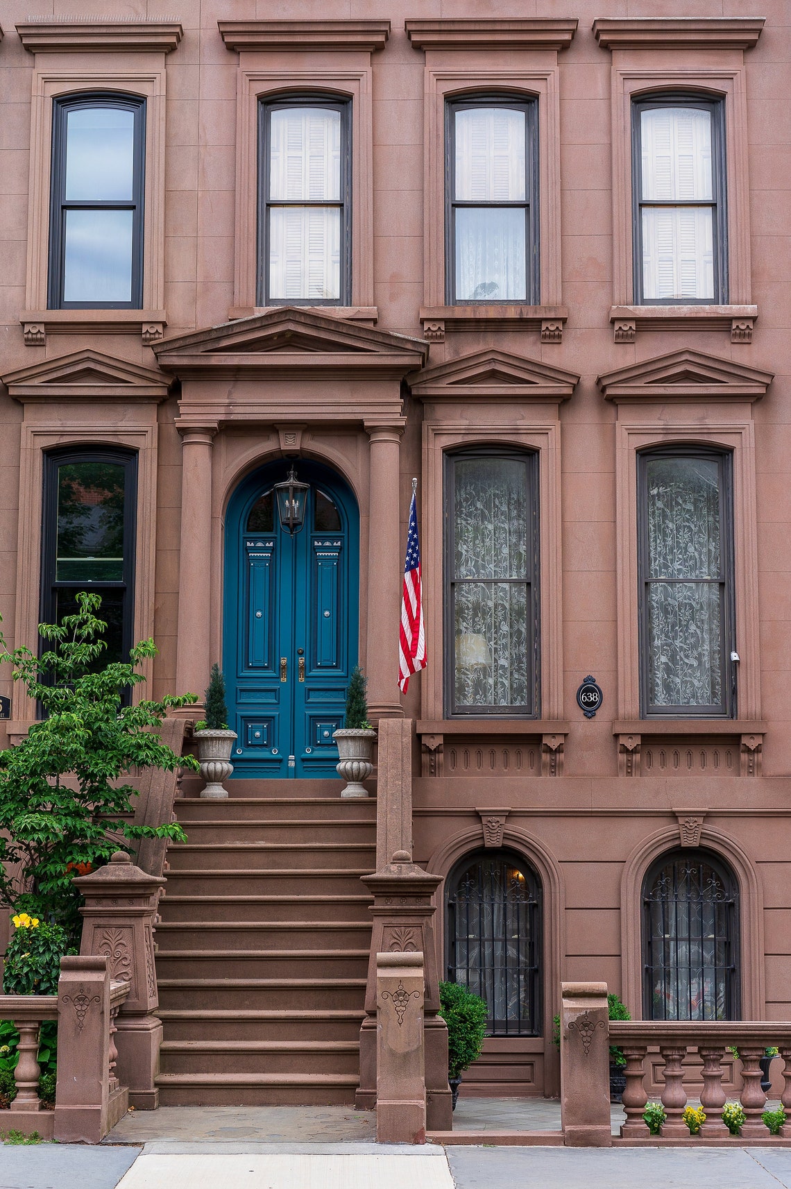 Brownstone Photograph, Hoboken Wall Art, Brownstone Art, Urban Decor ...