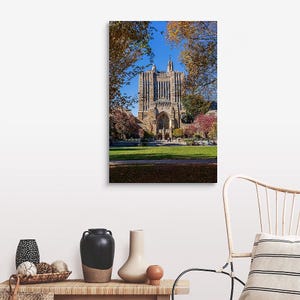 Yale University Library Autumn Canvas Art: Ivy League Alumni Gift - Etsy