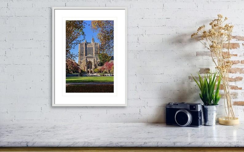Yale University Library Autumn Canvas Art: Ivy League Alumni Gift - Etsy