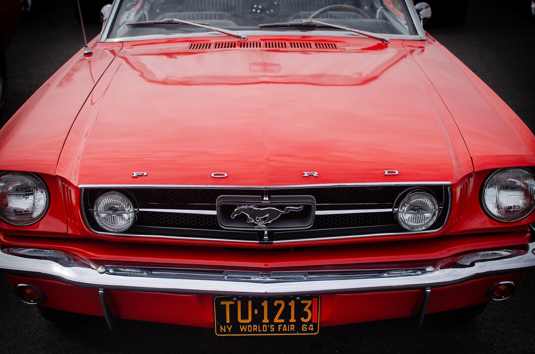 Ford Mustang GT Poster: Race Red Classic Car Print - Etsy