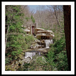 Fallingwater Print: Frank Lloyd Wright Architecture Photography - Etsy
